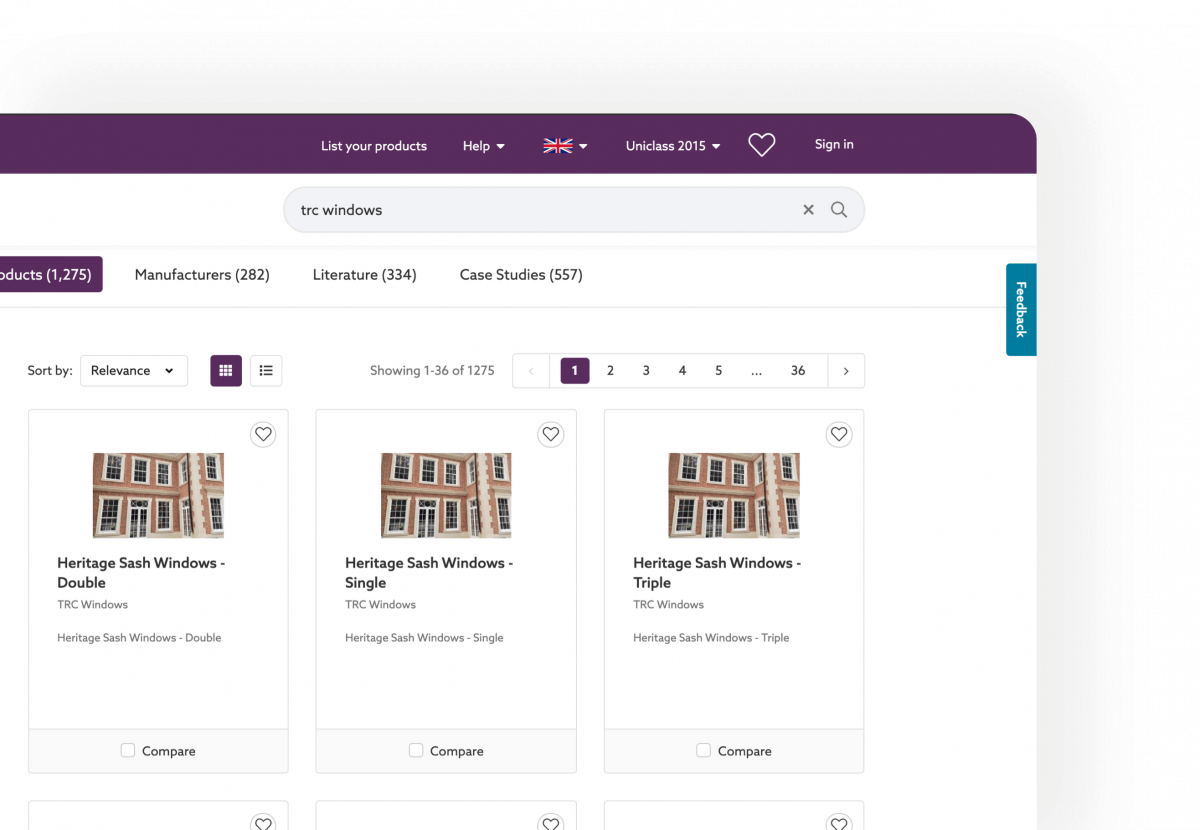 NBS Source | NBS BIM Library | Partnering With TRC Windows